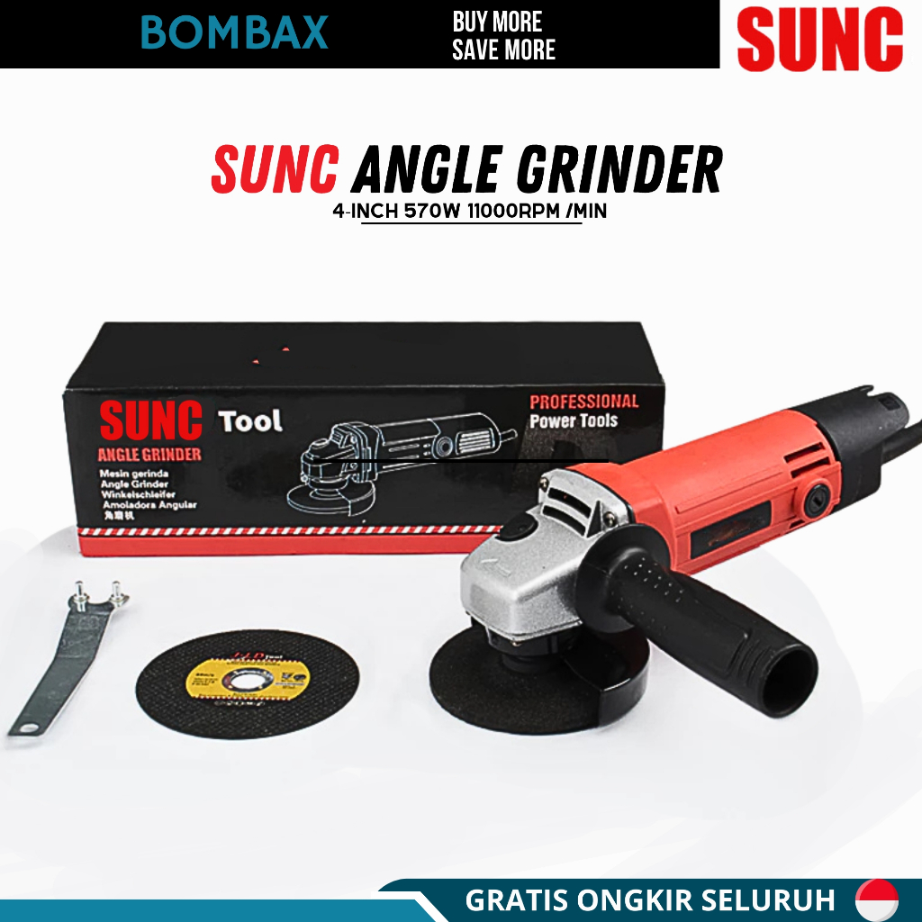 Jual SUNC Mesin Gerinda Tangan Listrik Penggiling Sudut Lurus Listrik 4 ...