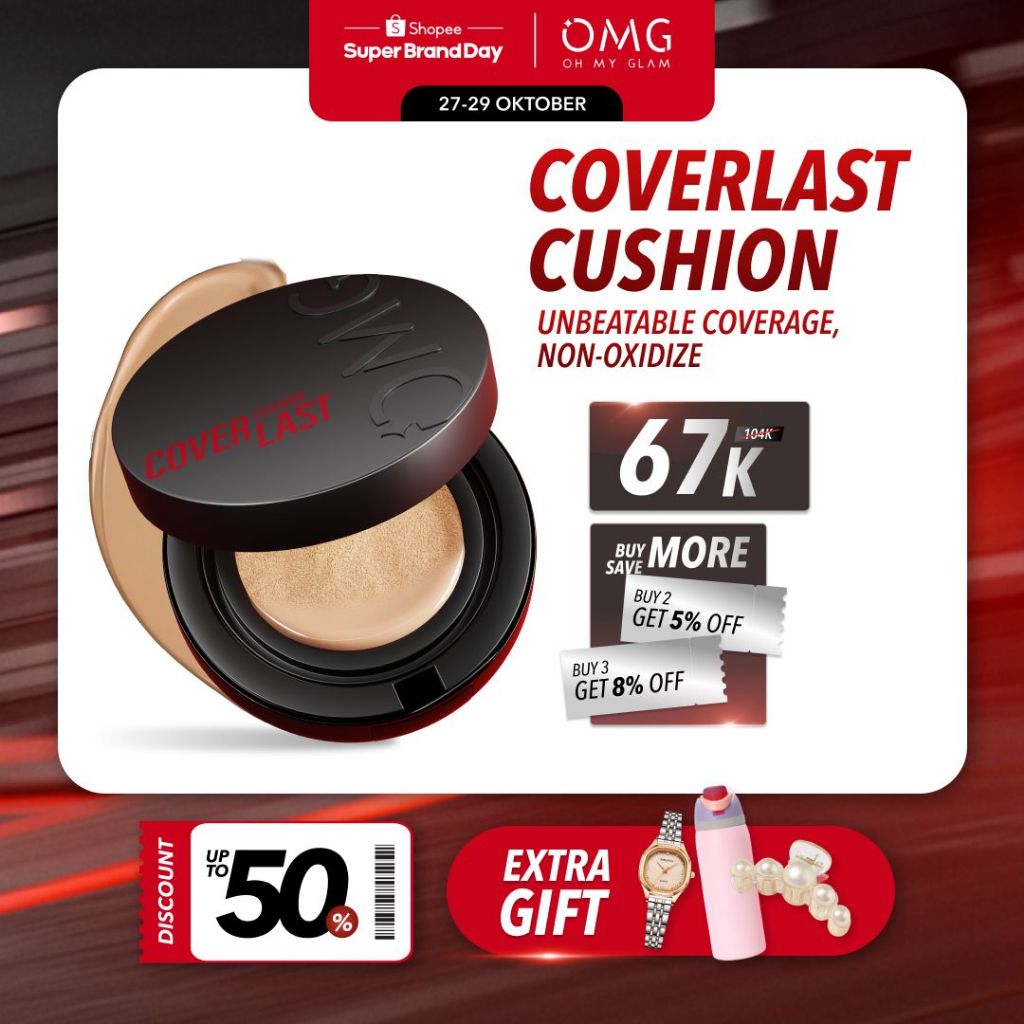 Jual [SUPER BRAND DAY] OMG Oh My Glam Coverlast Cushion 15g - Cushion ...