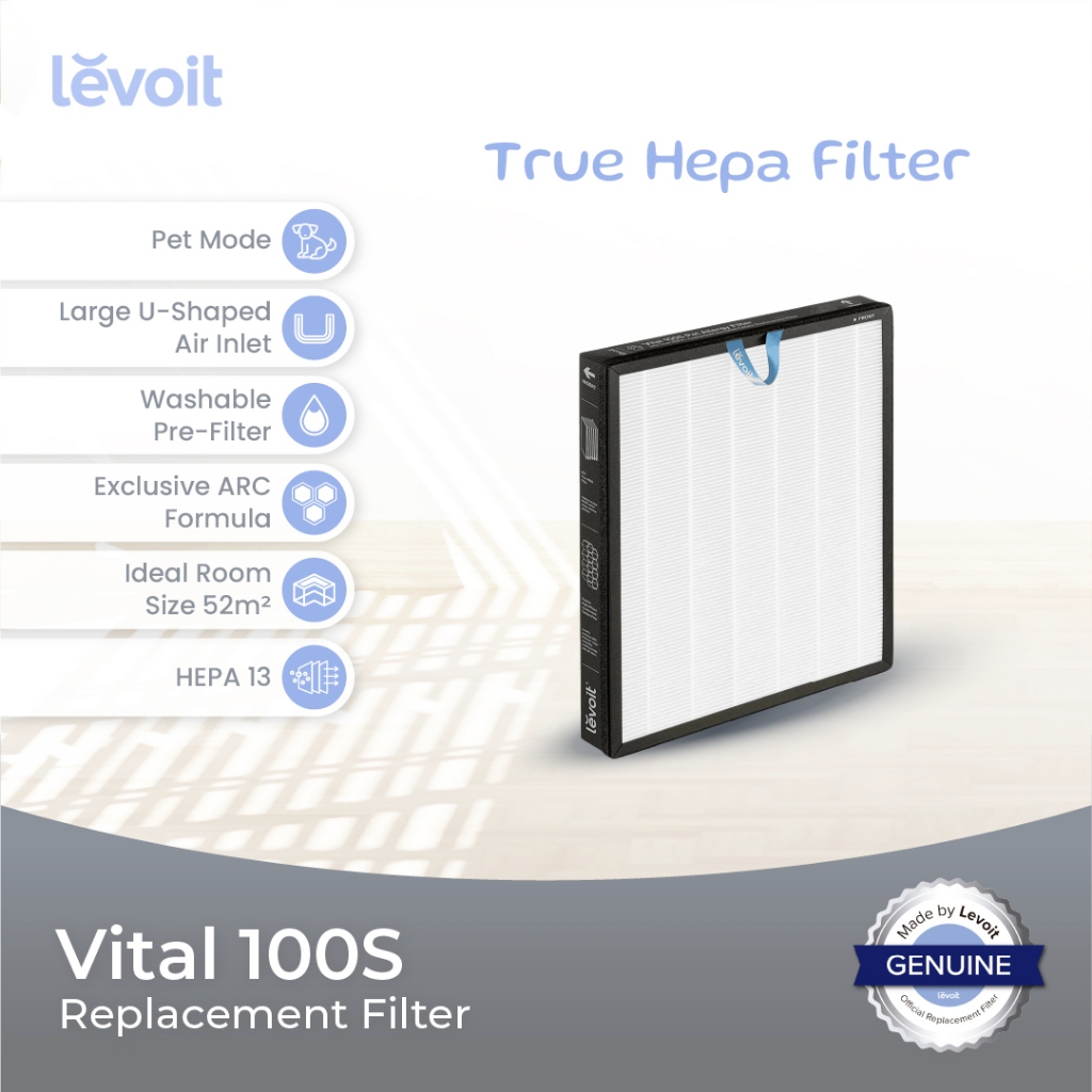 Jual Levoit Vital 100S Replacement Filter HEPA-13 Pet Allergy Carbon ...