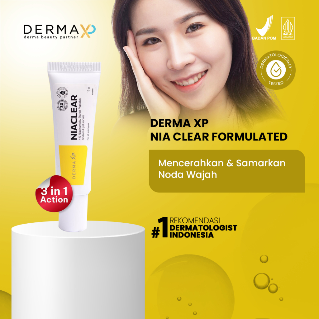 Jual Derma XP Niaclear Niacinamide 4% Krim Jerawat Menyamarkan Noda ...