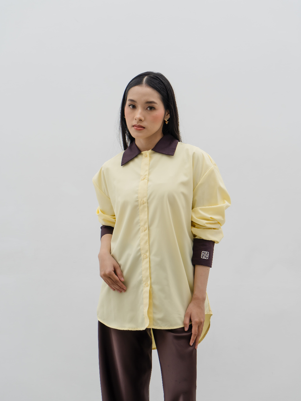 Jual SLIMAH - Nola Top Kemeja Atasan Wanita | Shopee Indonesia