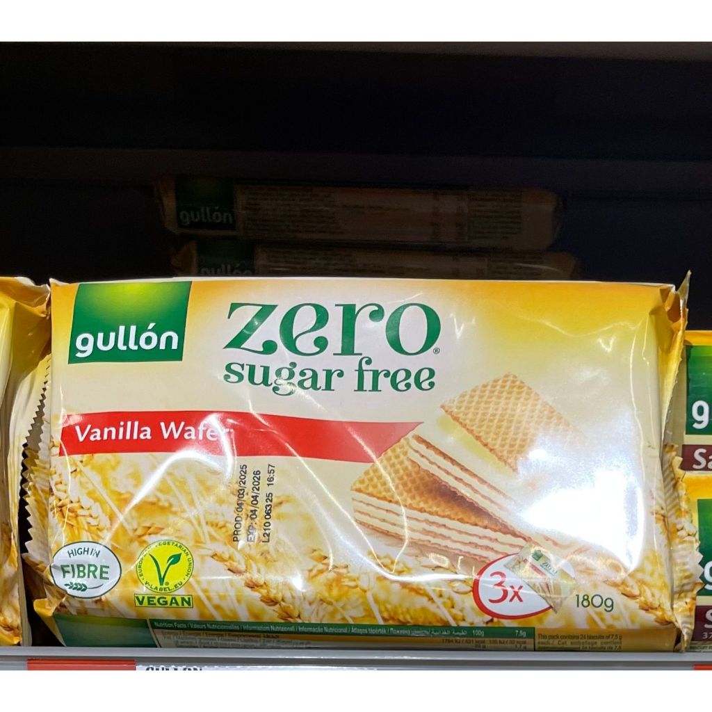 Jual GULLON Vanilla Wafer Zero Sugar Free Vegan 180g | Shopee Indonesia
