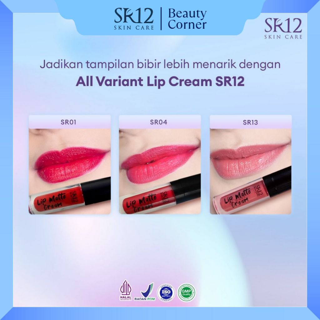 Jual SR12 BEAUTY CORNER - LIP CREAM SR12 | Bebas Paraben, Ringan, Awet ...