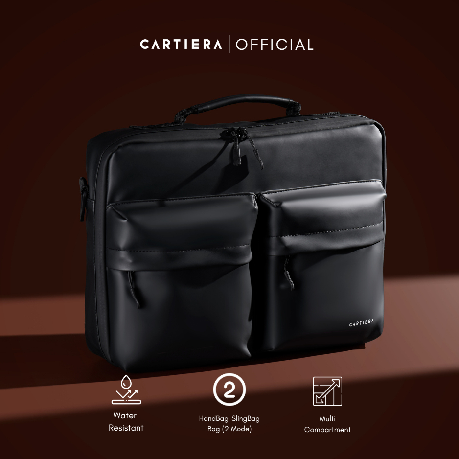 Jual Cartiera Aperto Tas Selempang Laptop Pria Shoulder Bag Tas Kerja ...