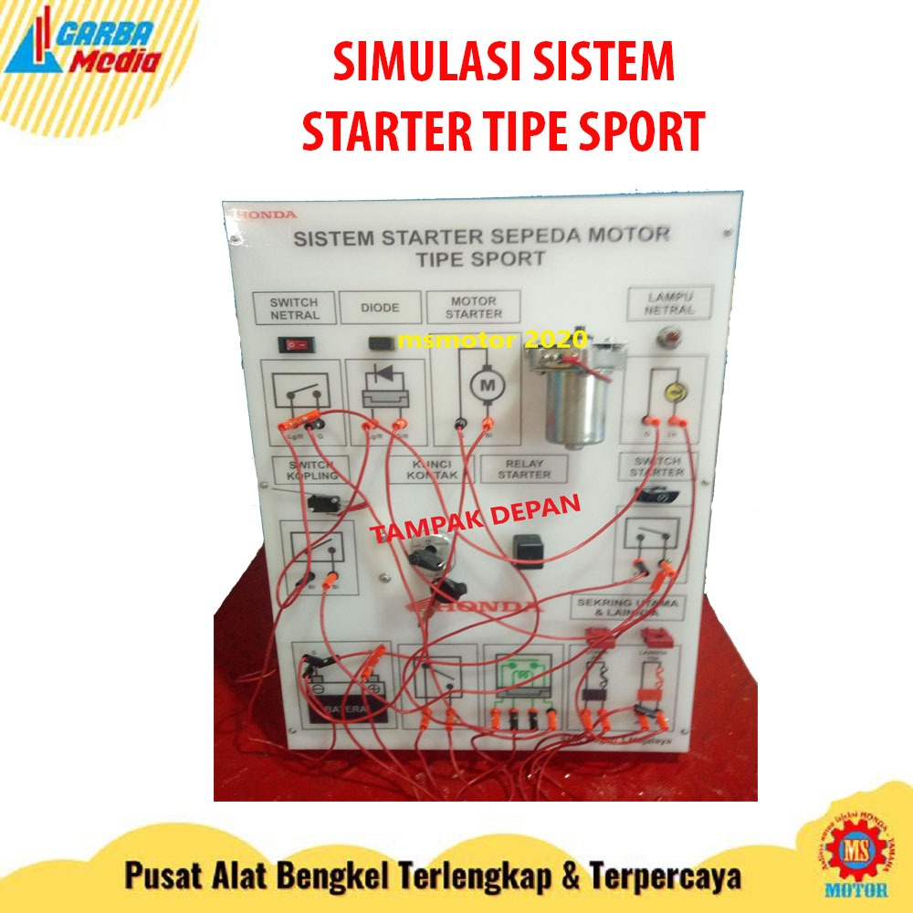 Jual Alat peraga simulasi simulator sistem starter stater motor tipe ...