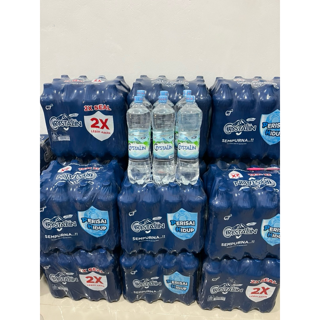Jual Crystalin Air Mineral 1500ml x 12 Botol | Crystalin 1 Karton ...