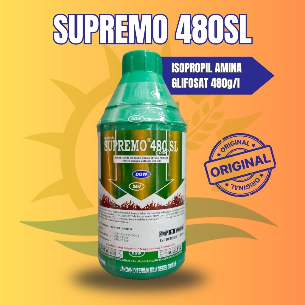 Jual Supremo 480SL 1 Liter Herbisida Sistemik Pembasmi Segala Jenis ...