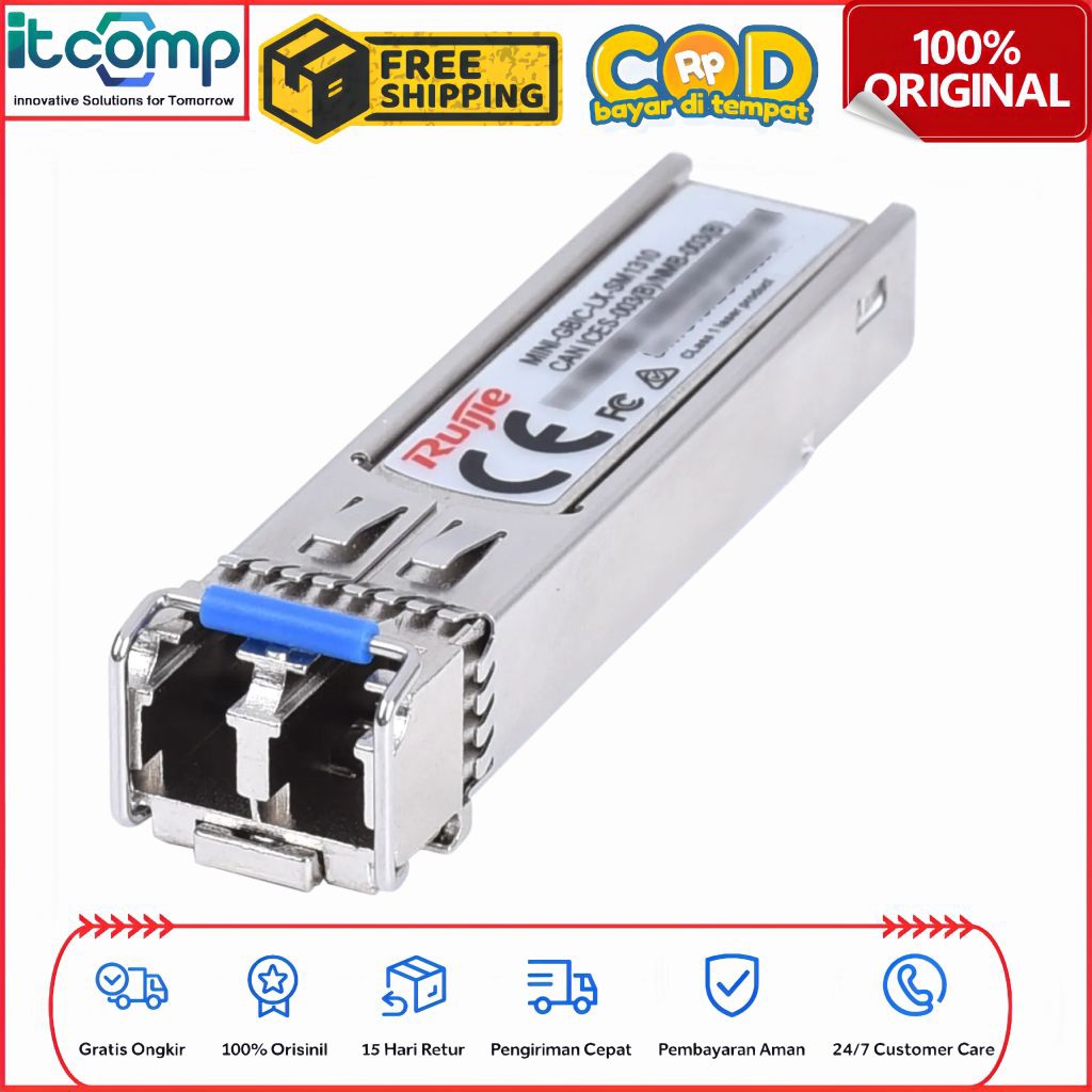 Jual Ruijie MINI-GBIC-LX-SM1310 Gigabit SX SFP 10KM DDM Duplex LC SMF ...