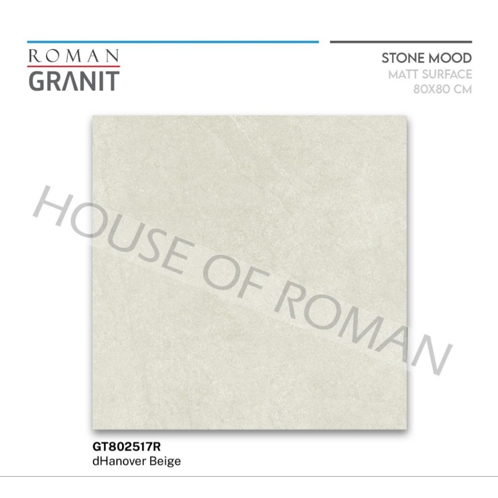 Jual Roman Granit GT802517R dHanover Beige 80x80 Kw1 | Shopee Indonesia