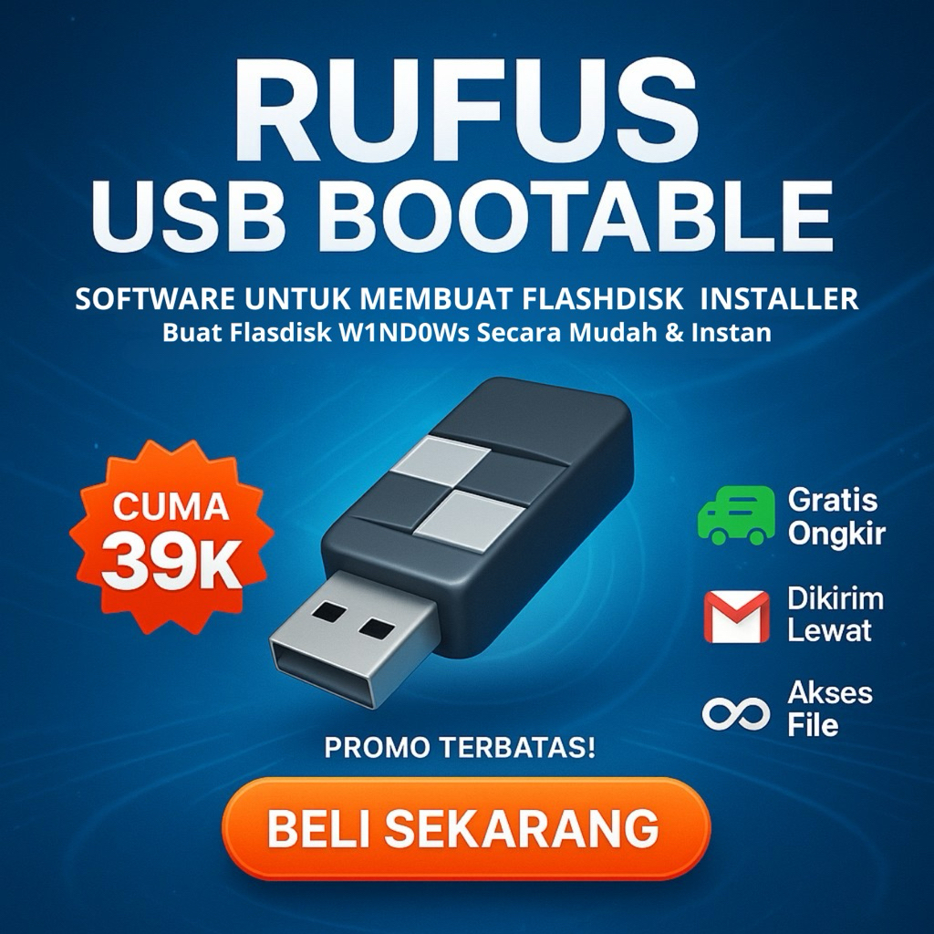 Jual Rufus USB Bootable - Install Operasi Sistem / OS - Membuat ...