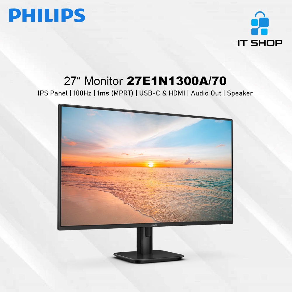 Jual Philips IPS Monitor 27 inch 27E1N1300A/70 - 100Hz - Speaker 2W x 2 ...