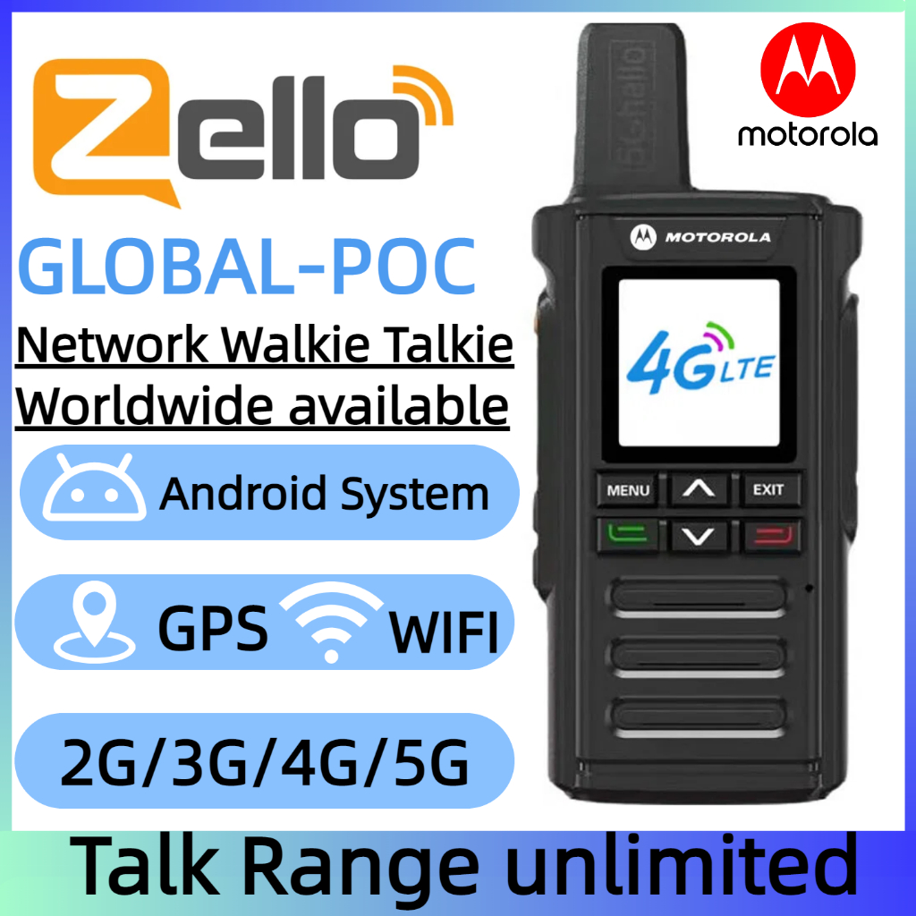 Jual HT MOTOROLA T99 Zello Walkie Talkie jarak jauh 5G Android With ...