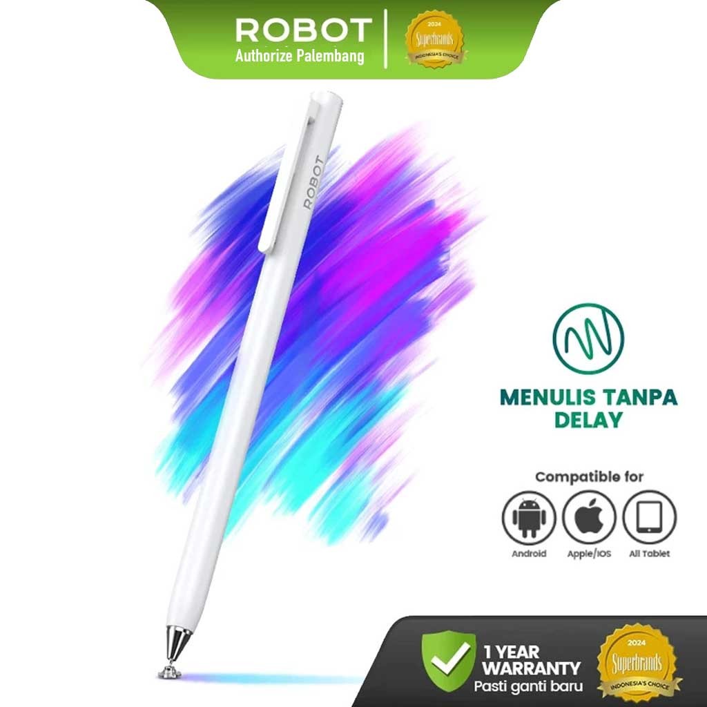 Jual ROBOT RSP04 Universal Capasitive Stylus Pen White For Mobile dan ...