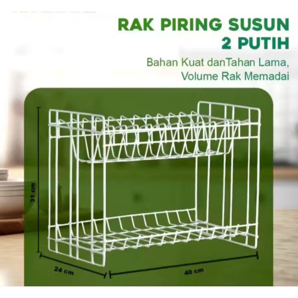 Jual Rak 2 Susun Putih Anti Karat Berkualitas | Shopee Indonesia