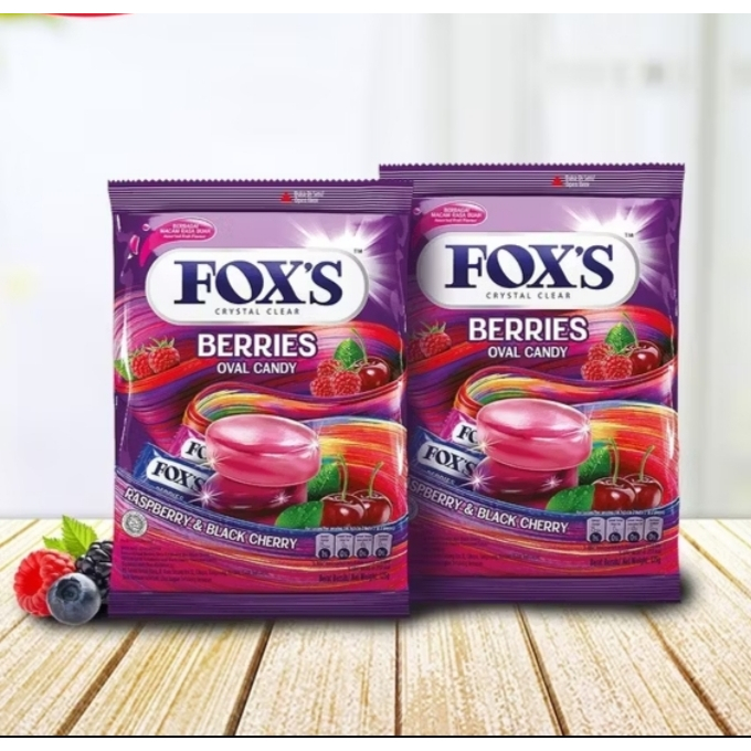 Jual FOX'S Oval Candy Berries Bag- permen Rasa Beri 125g | Shopee Indonesia