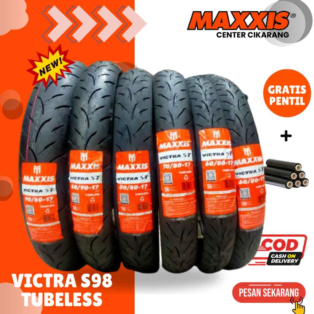 Jual Ban Motor MAXXIS VICTRA Cacing Donat Ring 17 Tubeless 60/80 70/80 ...