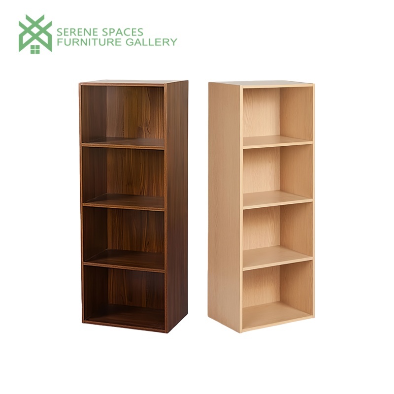 Jual SERENE SPACES Rak Buku Kayu 4 Susun Rak Buku Susun Minimalis ...