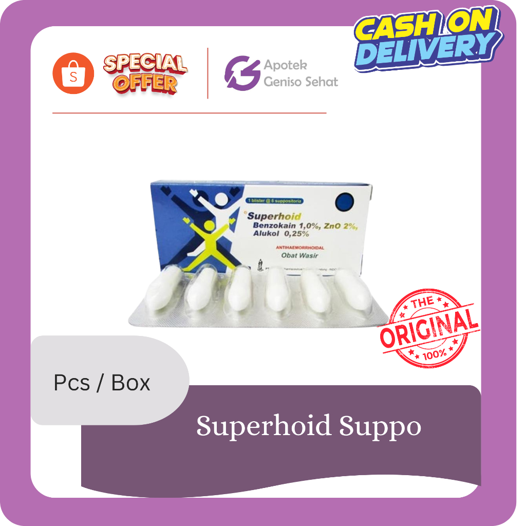 Jual Superhoid suppositoria | suppositoria wasir | anti nyeri ambeien ...