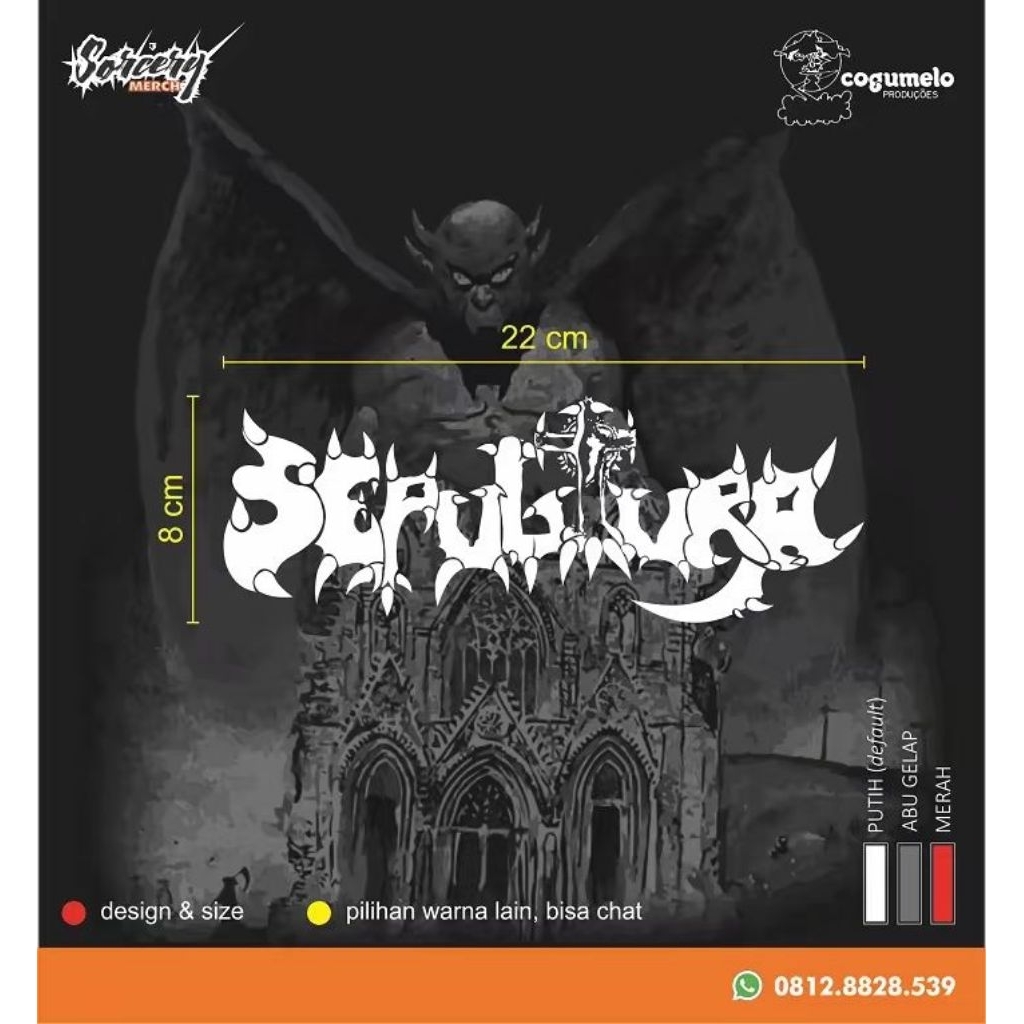 Jual SEPULTURA logo (Bestial Devastation) cutting sticker | Shopee ...