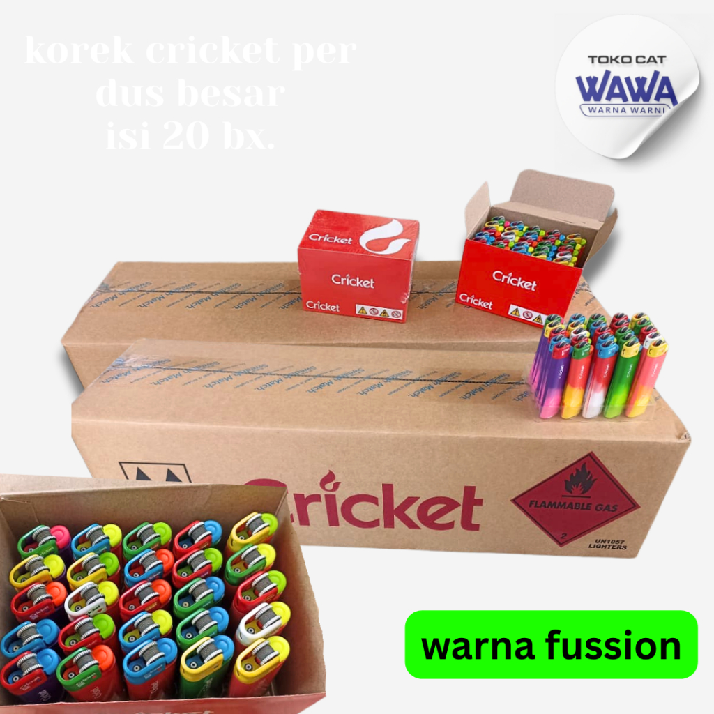 Jual KOREK API CRICKET PER DUS BESAR ISI 20 BOX BERKUALITAS | Shopee ...