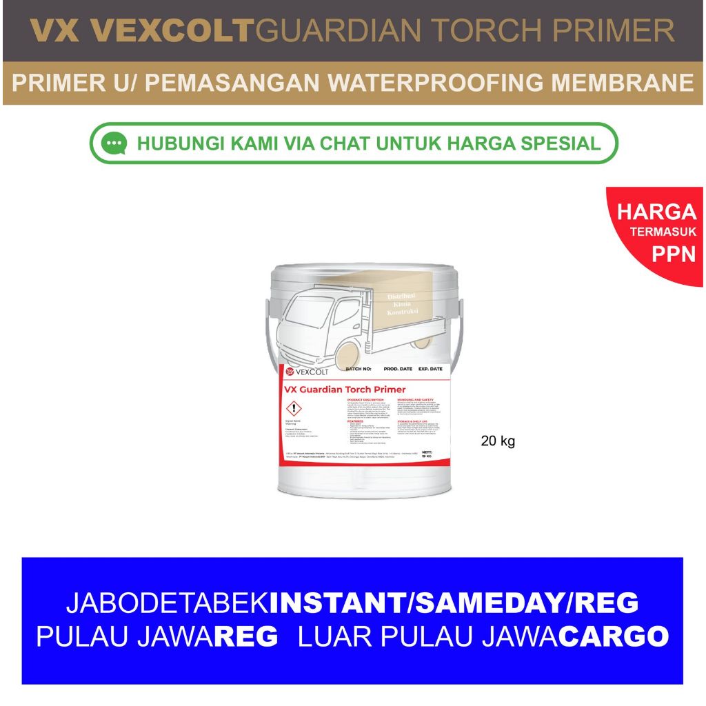 Jual VX Vexcolt Guardian Torch On Membrane Membran Primer 20 kg ...
