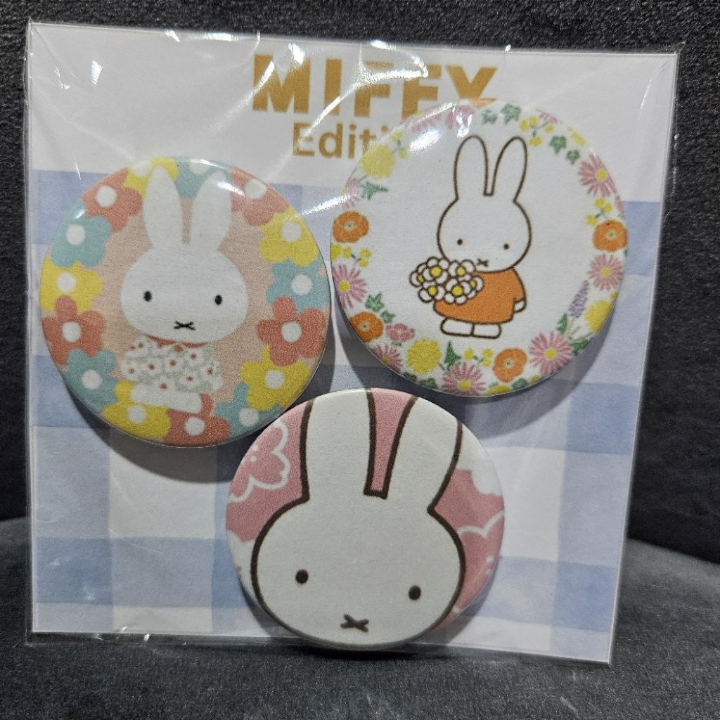 Jual Miffy Pin Bros 4,5cm paker isi 3 Pin Bros Miffy Ready New | Shopee ...