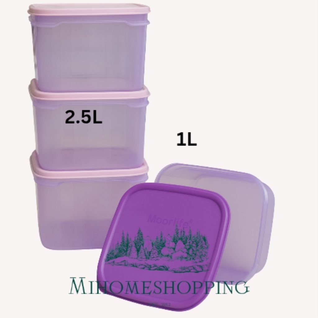 Jual Moorlife square keeper container toples kotak makanan penyimpanan ...