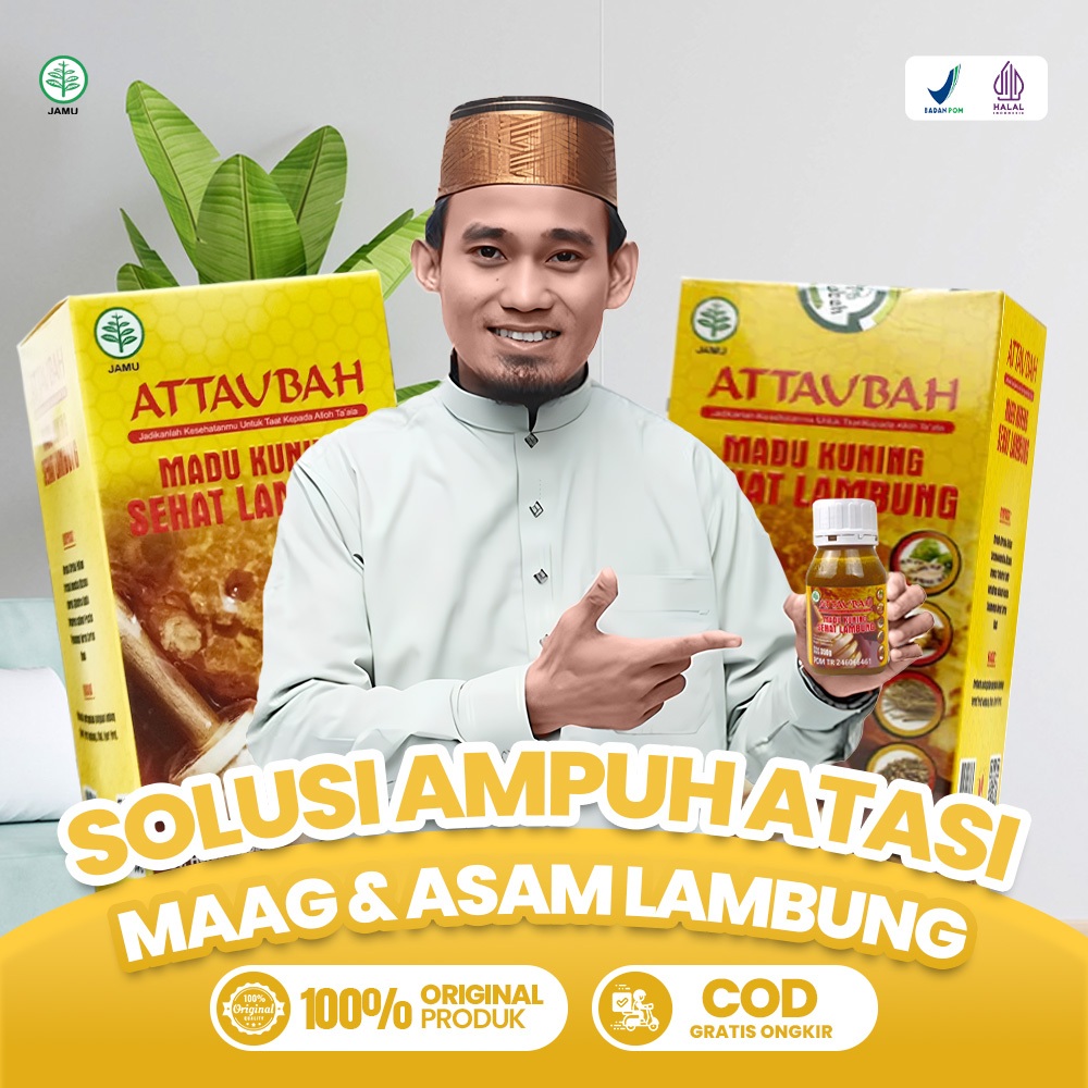 Jual MADU LAMBUNG PALING AMPUH Attaubah Madu Kuning Atasi Masalah Maag ...