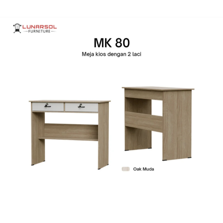 Jual RF - MEJA KANTOR 2 LACI - MK 80 | Shopee Indonesia