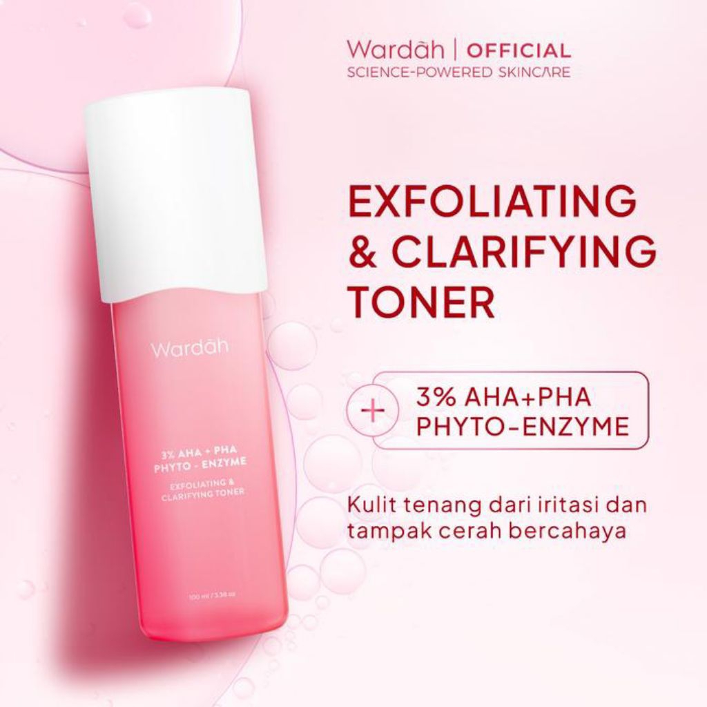 Jual Wardah 3% AHA-PHA Phyto-Enzyme Exfoliating & Clarifying Toner 100 ...