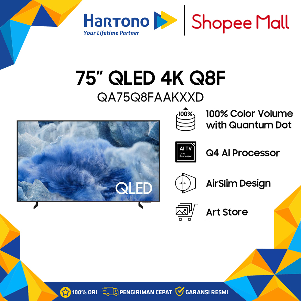 Jual Samsung 75 Inch QLED Q8F 4K Samsung Vision AI Smart TV (2025 ...