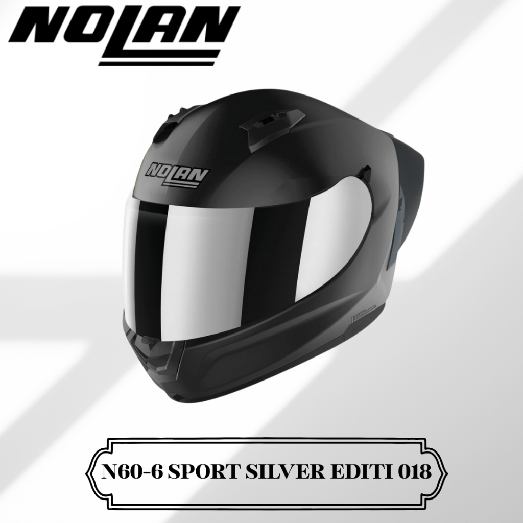 Jual Nolan N60.6 Sport Silver Edition 018 Helm Full Face Silver Visor ...
