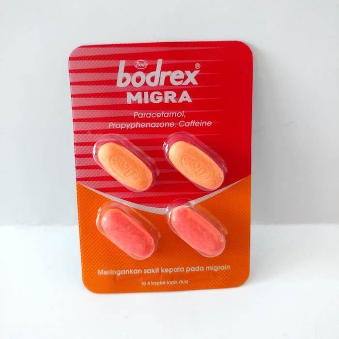 Jual BODREX MIGRA TABLET 1 BLISTER (ISI 4 TABLET) | Shopee Indonesia