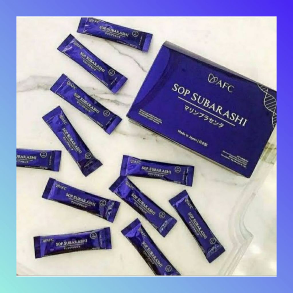 Jual SOP SUBARASHI 1 SACHET AFC JAPAN SUPLEMEN | Shopee Indonesia