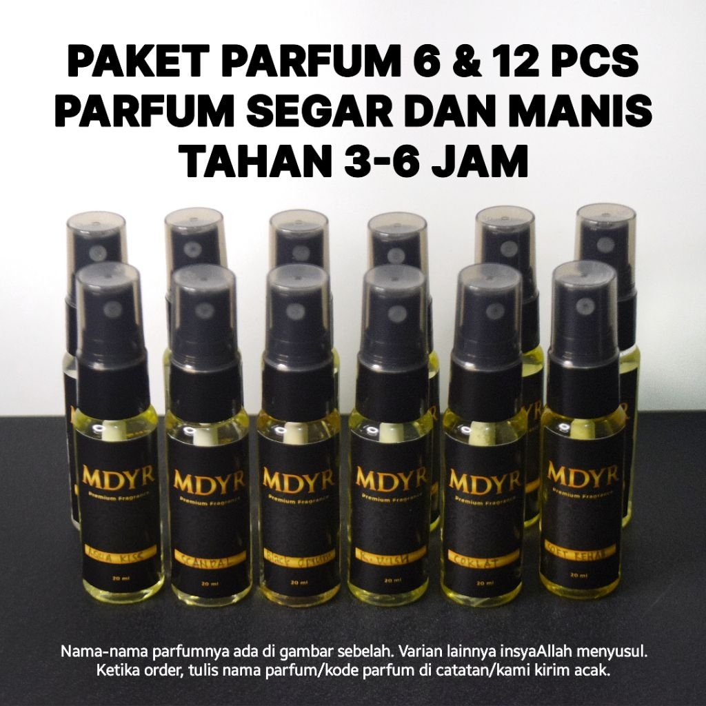 Jual Paket Parfum 6 Pcs 25 ml Parfum Pria Wanita MDYR Parfum | Shopee ...