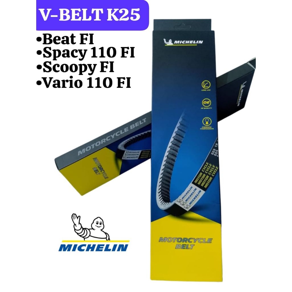 Jual V-BELT Vanbelt Only K25 Beat Fi Scoopy Fi Spacy Fi Vario 110 Fi ...