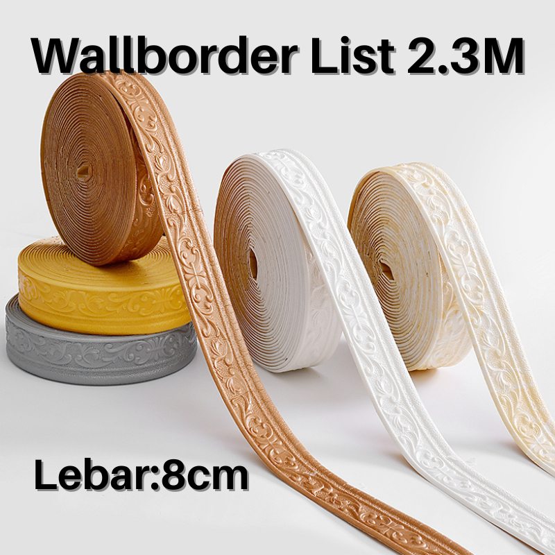 Jual Wallpaper List Border Foam Stiker List Dinding 3D Wallborder 2.3 ...