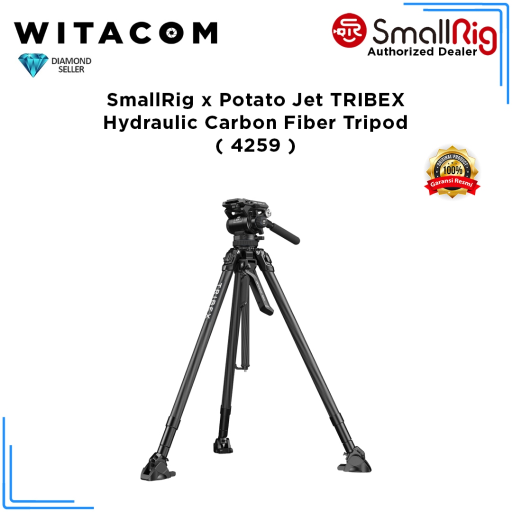 Jual SmallRig 4259 x Potato Jet TRIBEX Hydraulic Carbon Fiber Tripod ...