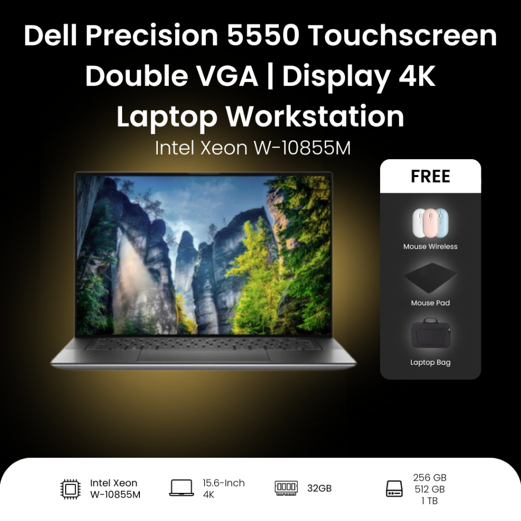Jual Dell Precision 5550 | Intel Xeon W-10855M | Touchscreen | Double ...