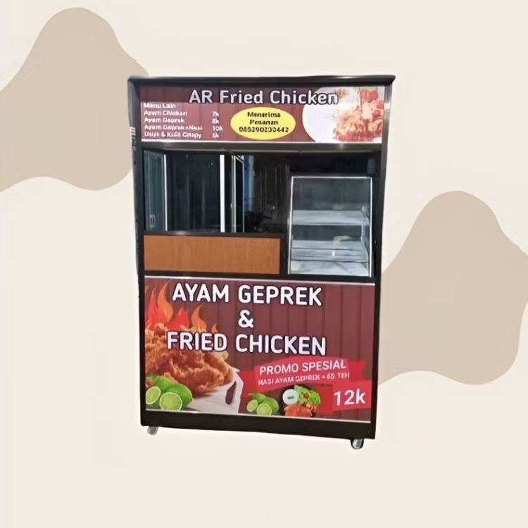 Jual Gerobak fried chicken / Gerobak ayam geprek | Shopee Indonesia