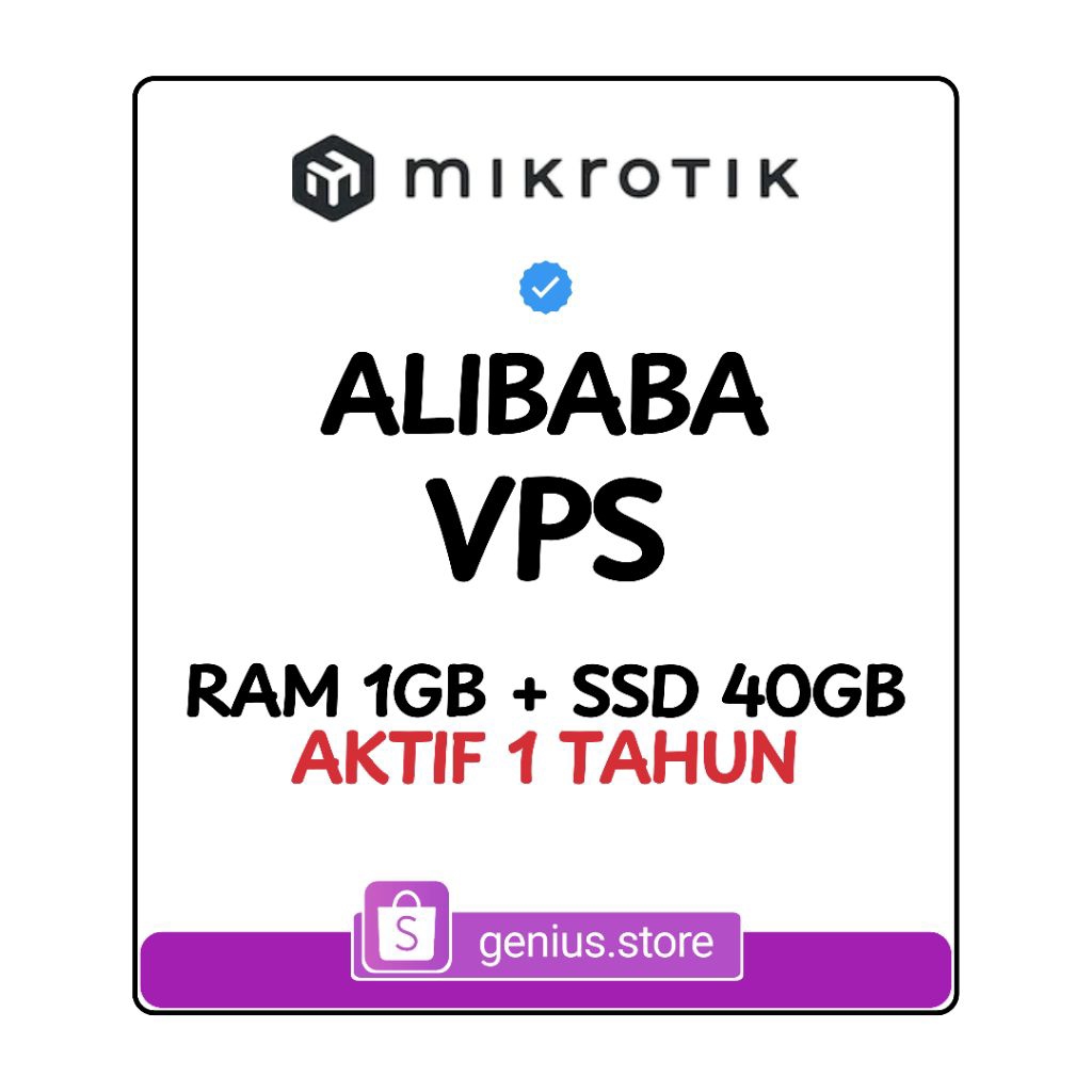 Jual VPS Alibaba Cloud CPU 1C 1GB RAM Durasi 1 Tahun | Shopee Indonesia