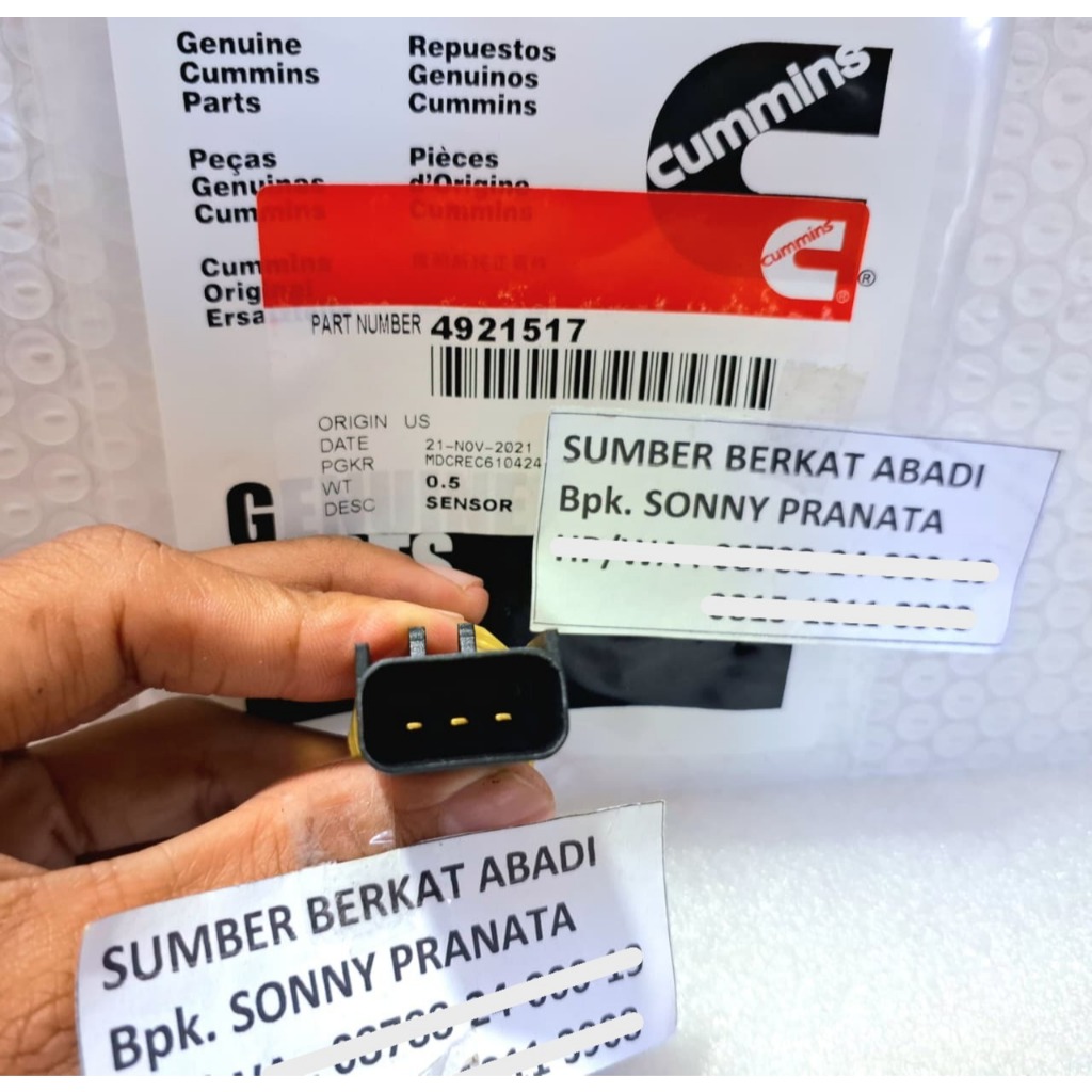 Jual CUMMINS 4921517 SWITCH OIL PRESSURE SENSOR OIL 4921744 4087991 ...