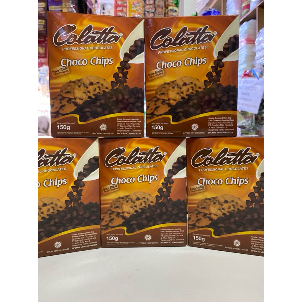 Jual colatta dark choco chips lancip kerucut bake stable tahan panggang ...