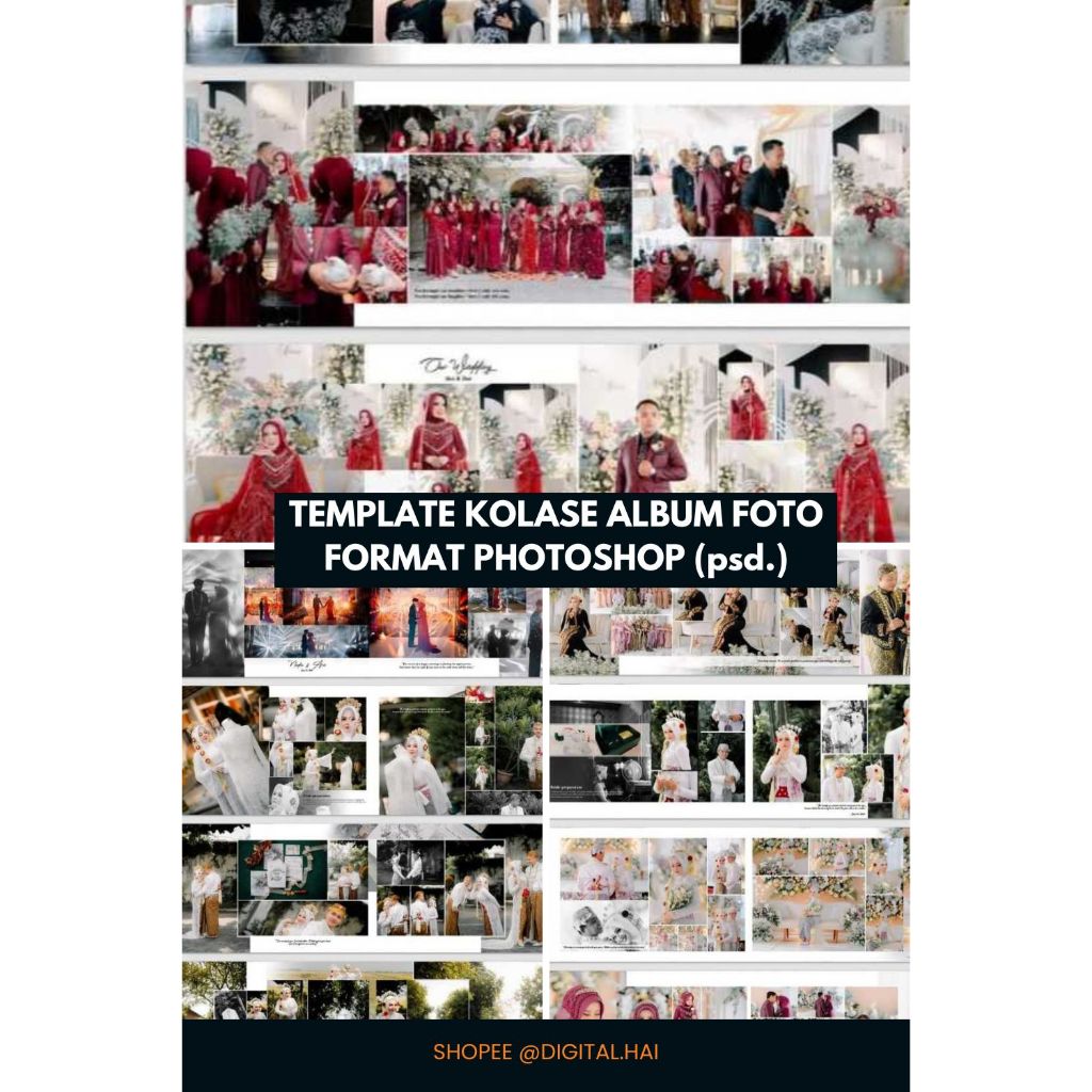 Jual 5200++ KUMPULAN TEMPLATE KOLASE ALBUM FOTO FORMAT (psd.) | Shopee ...
