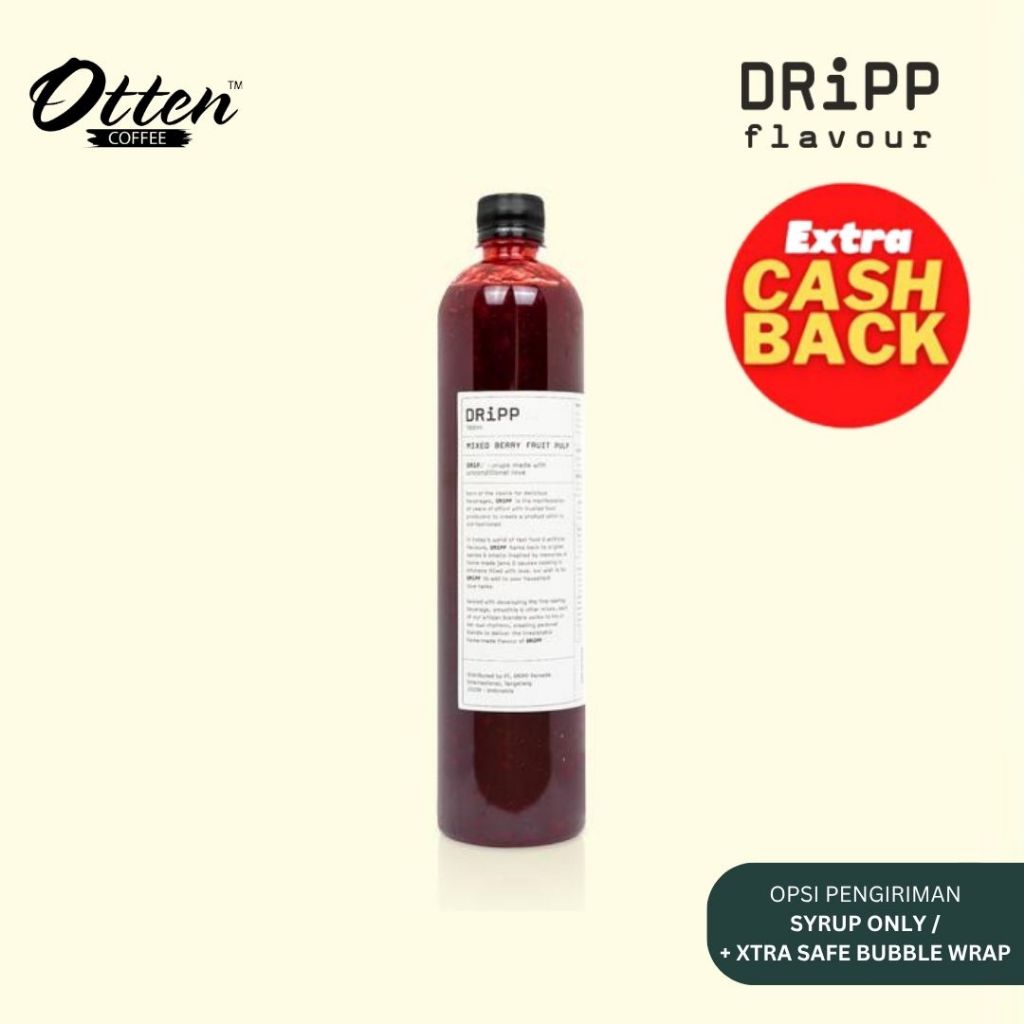 Jual DRiPP Mixed Berry Fruit Pulp Syrup 760 ML - Sirup Minuman Rasa ...