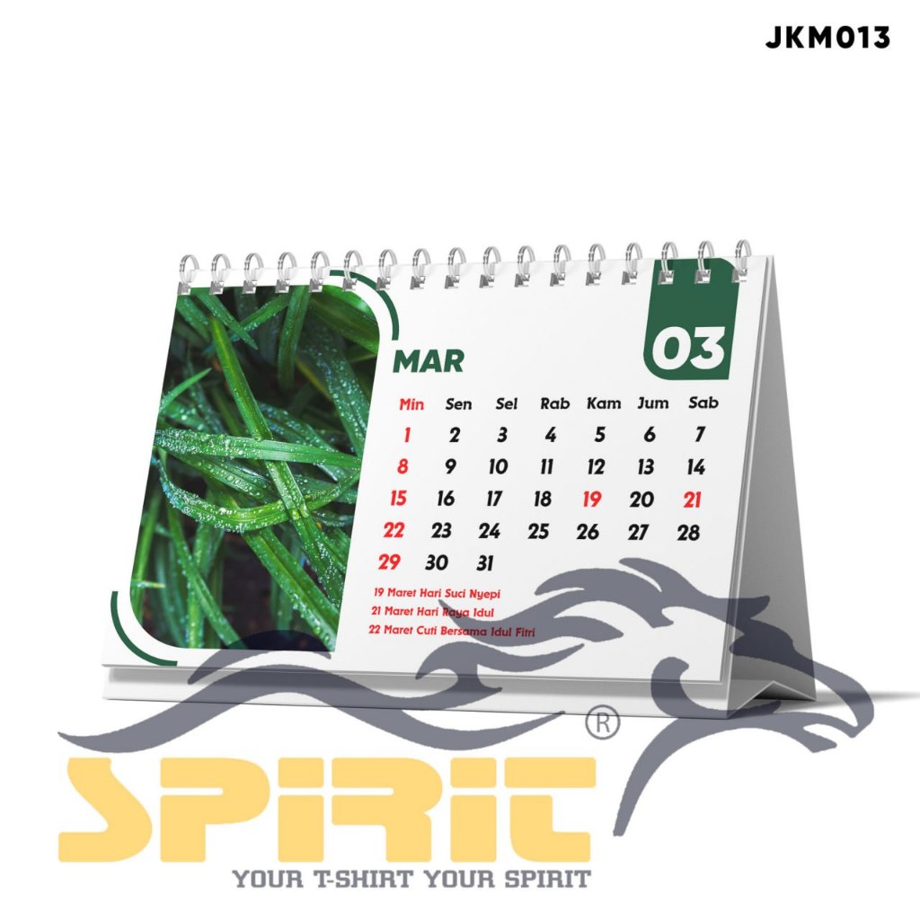 Jual Kalender Duduk 2026 Aesthetic Hijau – Desain Lembut & Menyejukkan ...