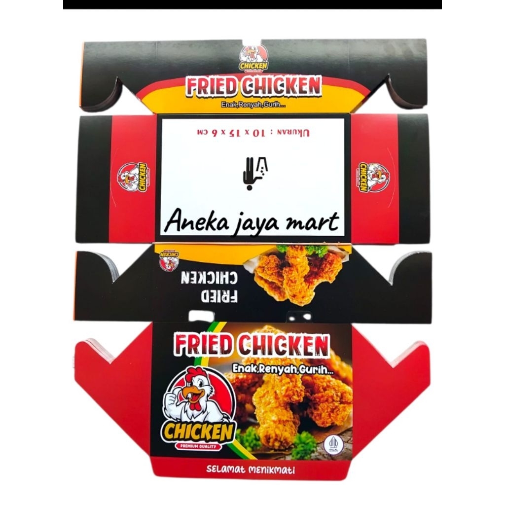 Jual BOX FRIED CHICKEN LAMINASI VOIL / DUS KEMASAN FRIED CHICKEN / DUS ...