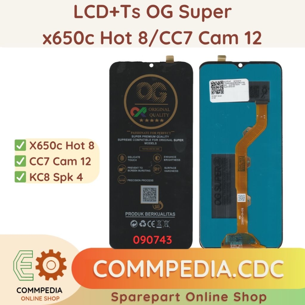 Jual LCD+Ts Ifx x650c Hot 8/Cc7 Cam 12/KC8 Spk 4 Berkualitas | Shopee ...