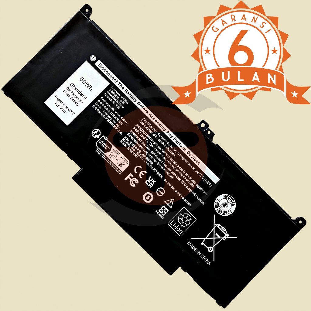 Jual Baterai Untuk Dell Latitude 5300 5310 7300 7400 E5300 E5310 E7300 ...