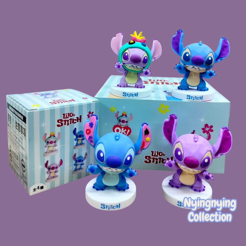 Jual Figure Stitch bean DISNEY ORI Scruff Angel beans manik karet 3D ...